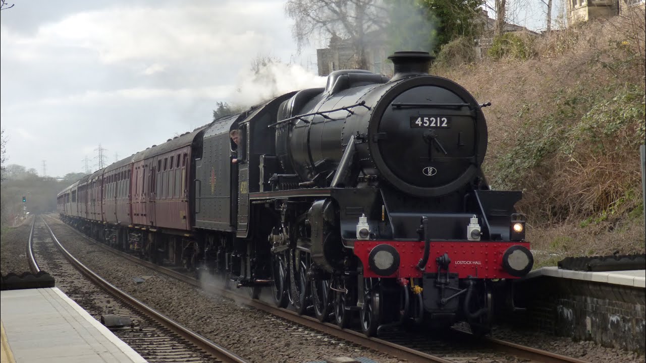 LMS Class 5MT 45212 Hauls 'The Cathedrals Express' - YouTube