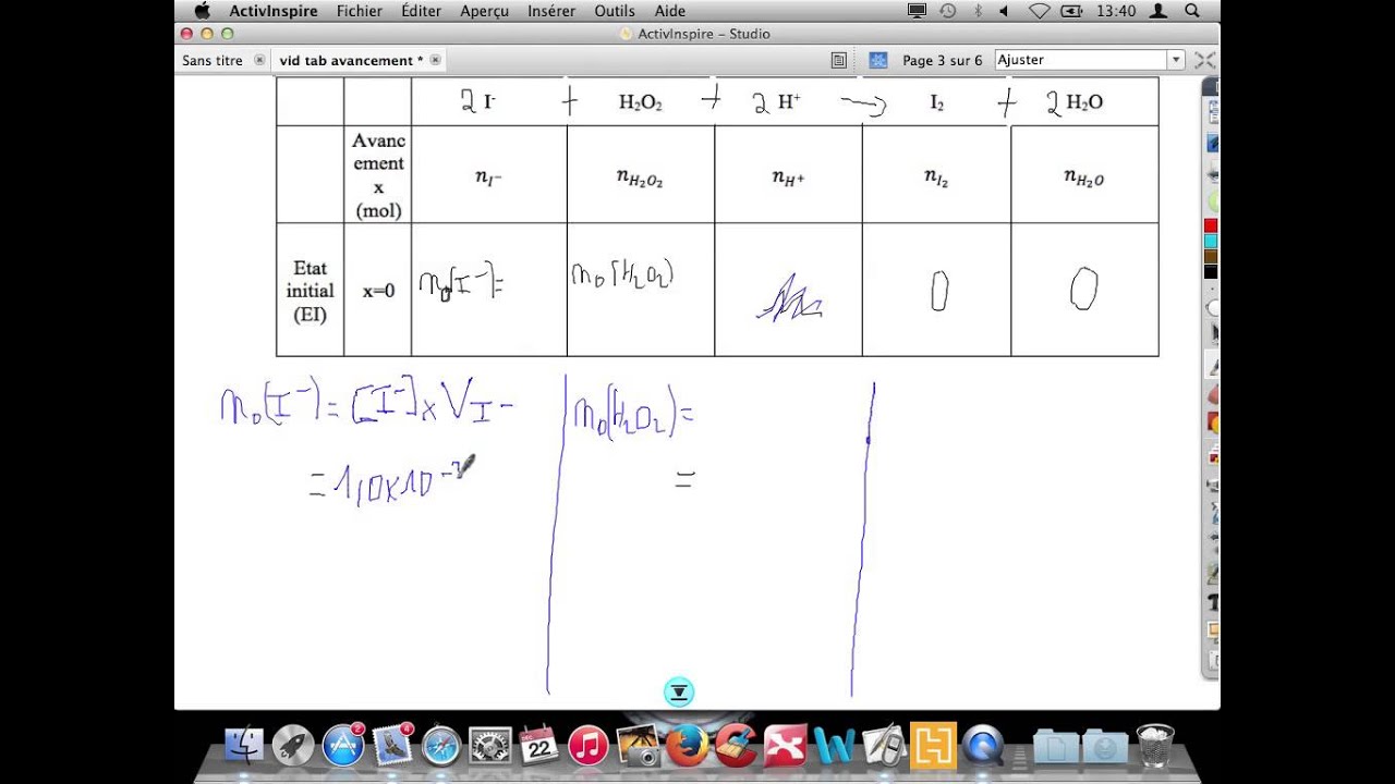 Tableau d'avancement - 1S et TS - YouTube
