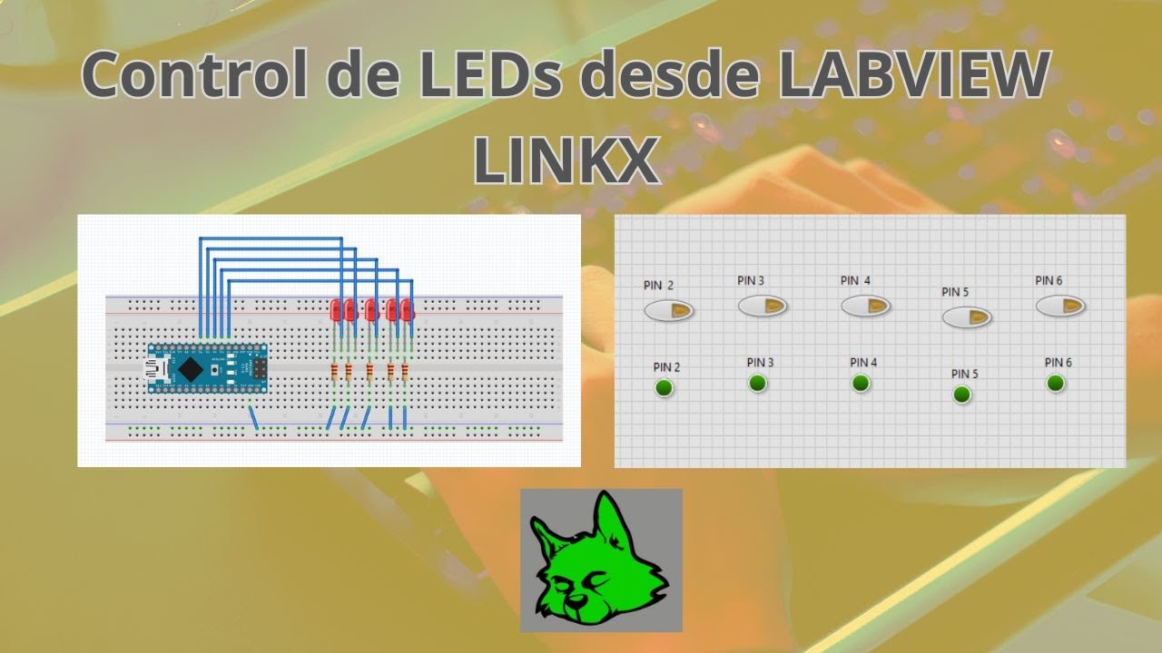 Control de varios LEDs con Arduino y Labview - YouTube