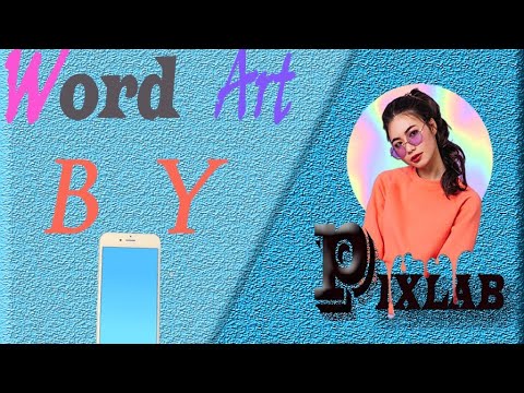 HOW TO CREATE WORD ART BY MOBILE PHONE - YouTube
