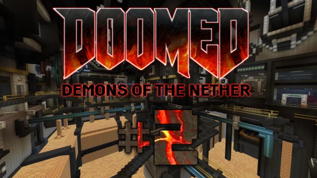 Minecraft. Проходим карту DOOMED: Demons of the Nether. Часть 2. - YouTube