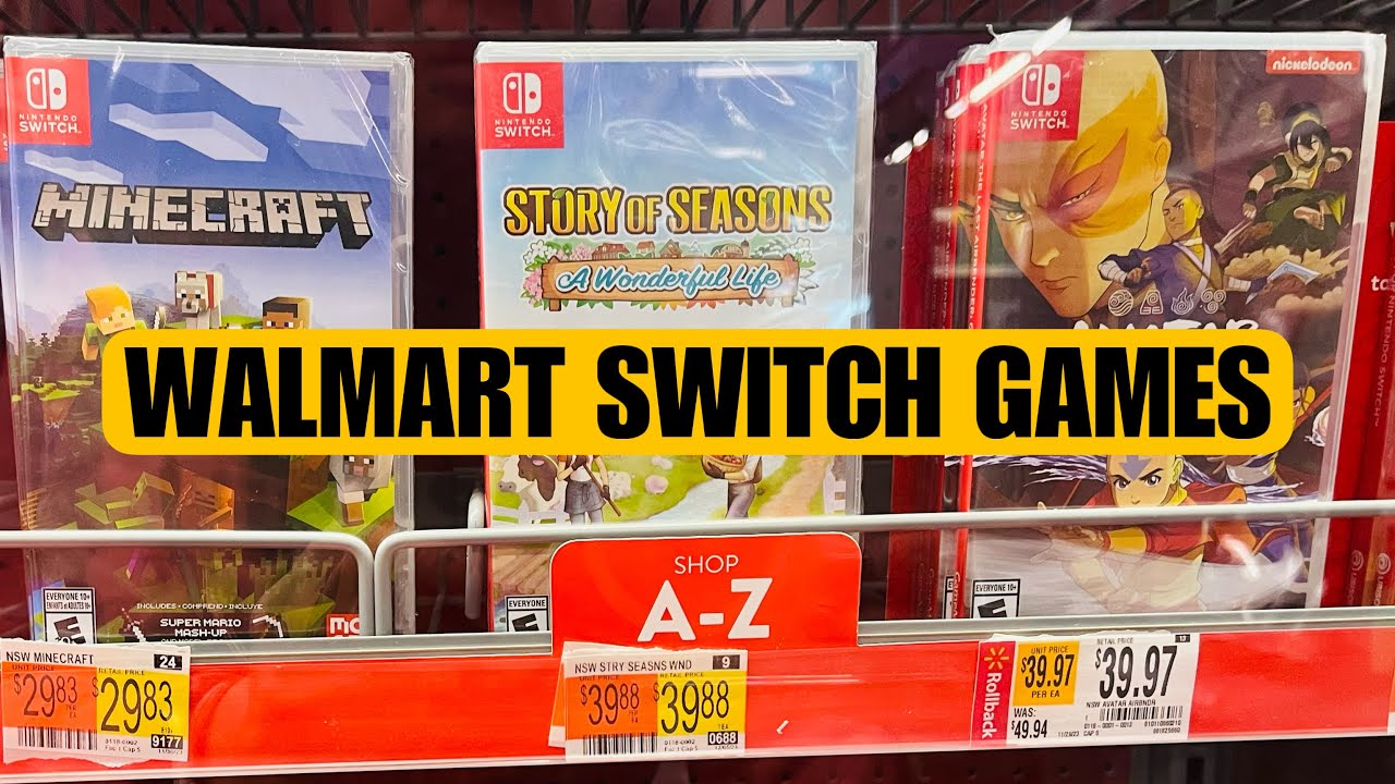 WALMART NINTENDO SWITCH GAMES - YouTube