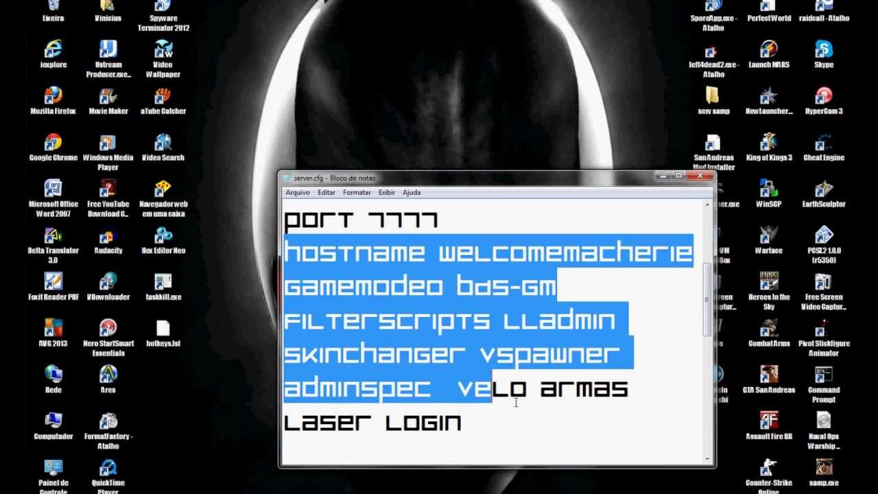 como instalar scripts ou itens no seu server samp - YouTube