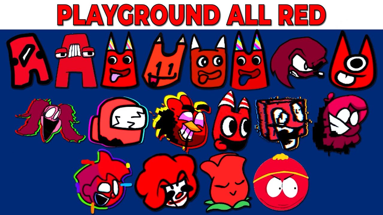 FNF Character Test | Gameplay VS My Playground | ALL Red Test #6 - YouTube