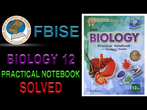 Biology Practical Notebook FSC. (SOLVED) FBISE - YouTube