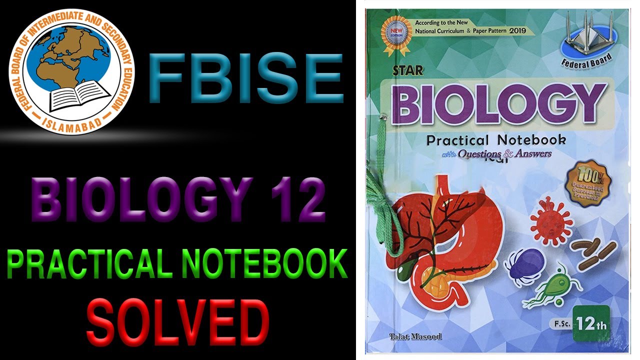 Biology Practical Notebook FSC. (SOLVED) FBISE - YouTube