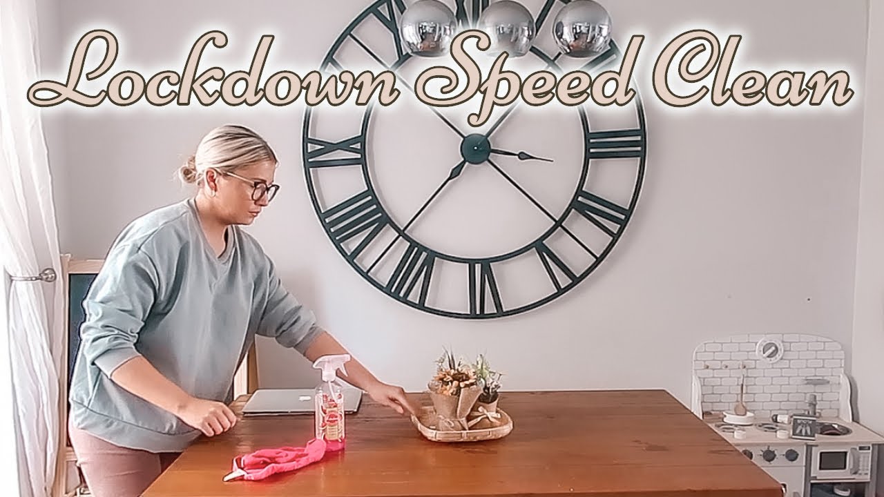 LOCKDOWN SPEED CLEAN WITH ME | CLEANING MOTIVATION | ellie polly - YouTube