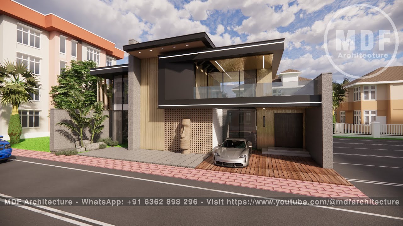 018 MODERN VILLA ELEVATION DESIGN | MDF Creations | MDF Architecture ...