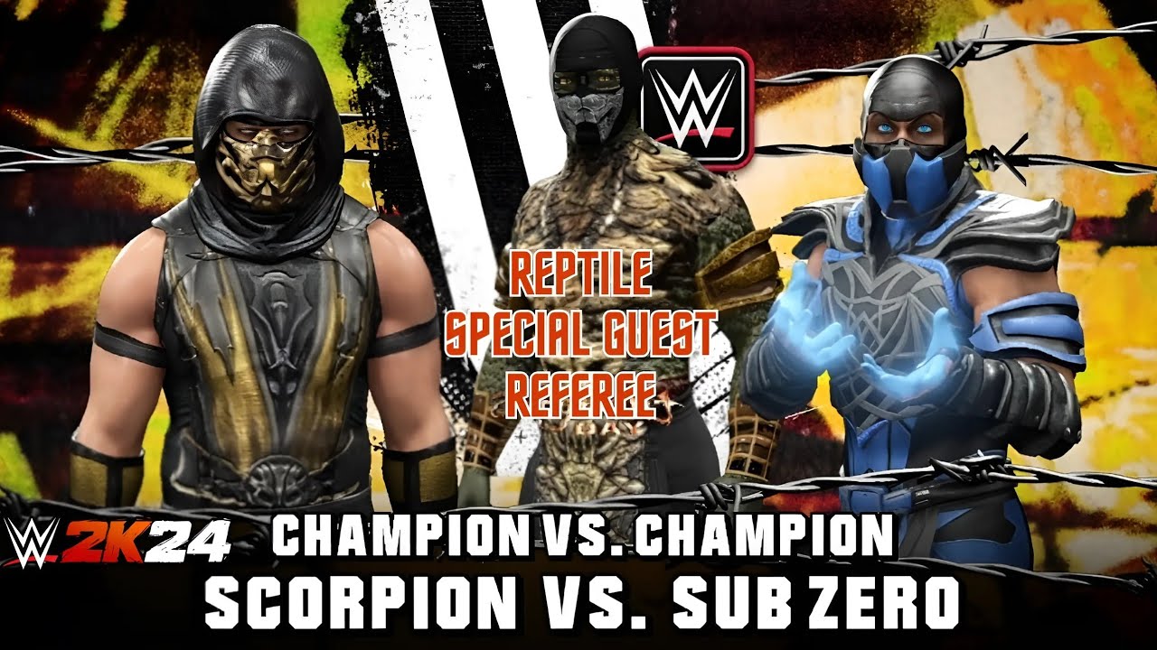 Scorpion vs Sub Zero | MK Championship | special guest Referee REPTILE ...