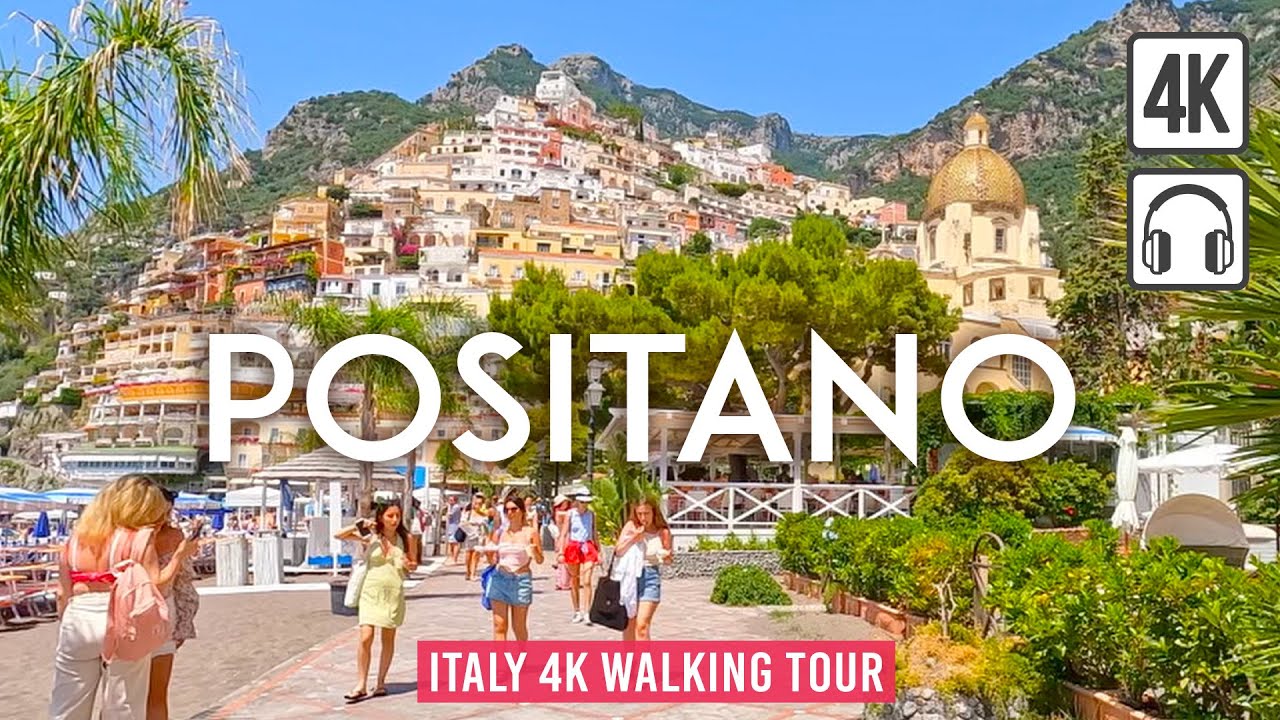 Positano 4K Walking Tour (Italy) - With Captions & Immersive Sound [4K ...