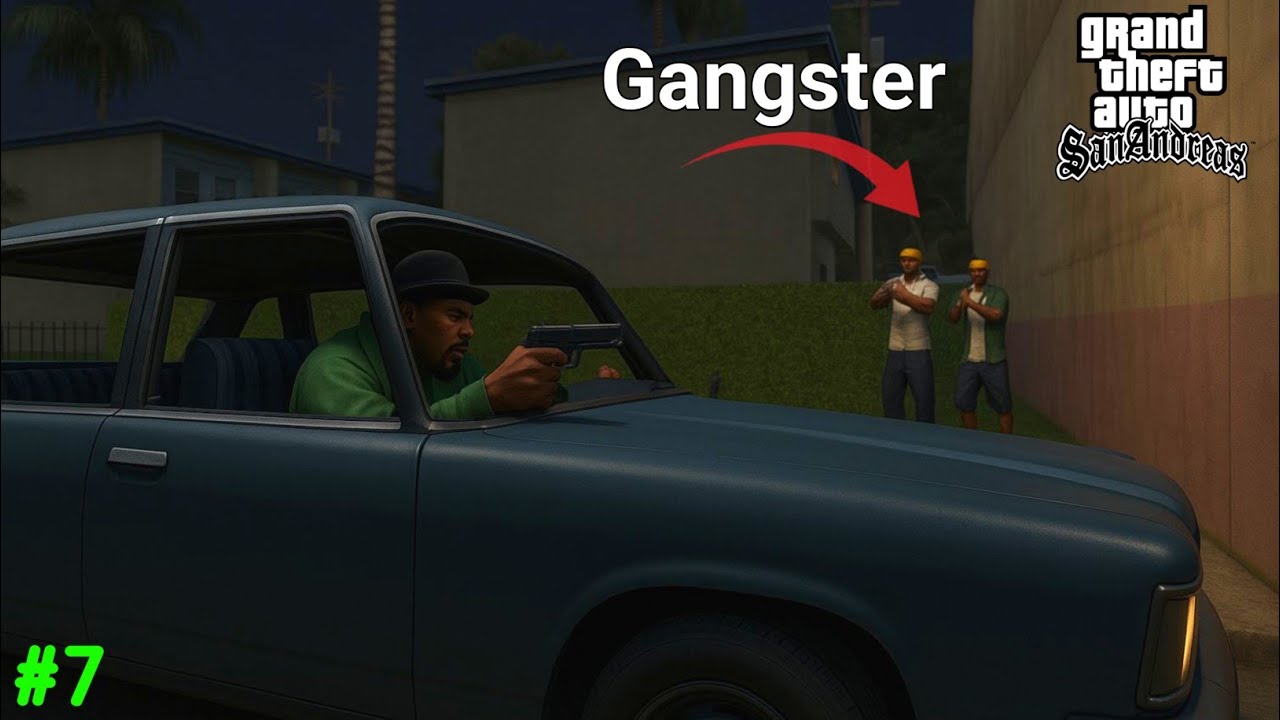 CJ gangster kill 😲 || GTA San Andreas || #7 mission complete - YouTube