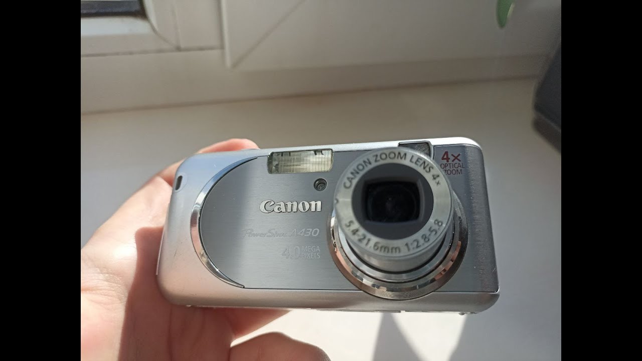 💥Camera Canon PowerShot A430 Silver 4mp 4x zoom digital vintage compact ...