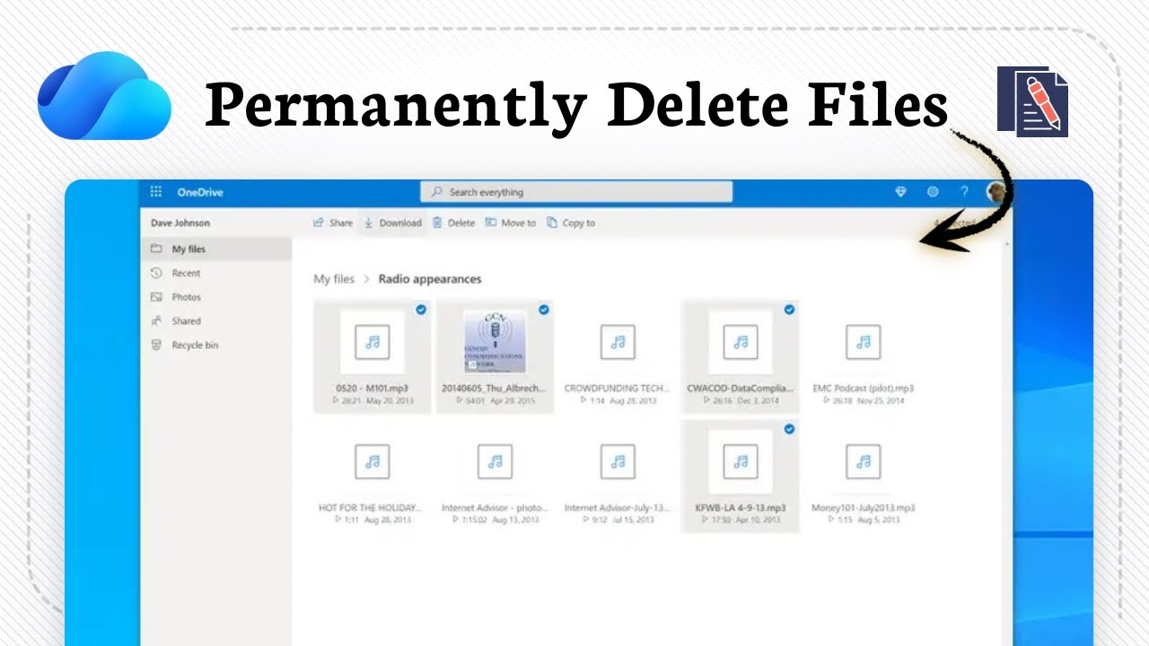 How to permanently remove files from OneDrive - YouTube