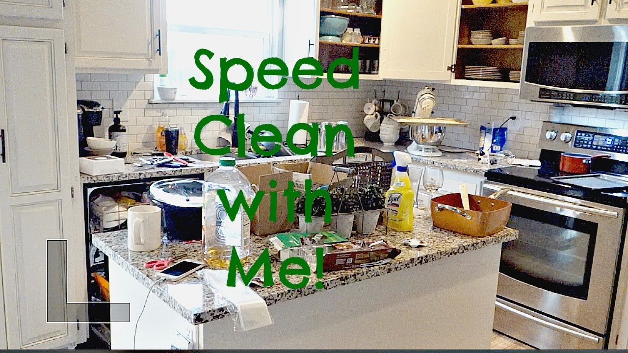 Speed Clean With Me| Kitchen March 2017 - YouTube