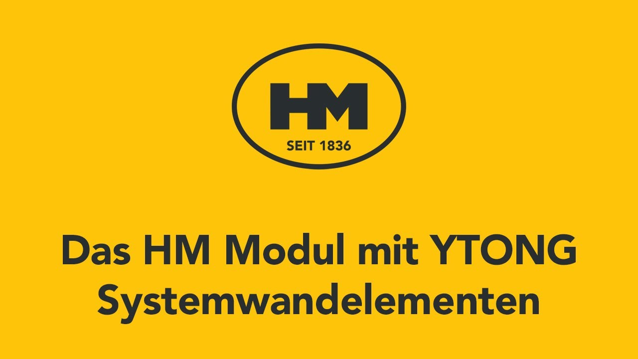 HM Modul & YTONG Systemwandelemente: Eine starke Kombination im Hausbau - YouTube