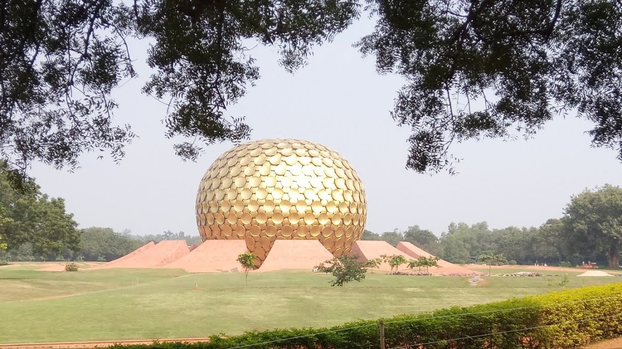 Matri Mandir & Banyan Tree At Auroville In Pondicherry - YouTube