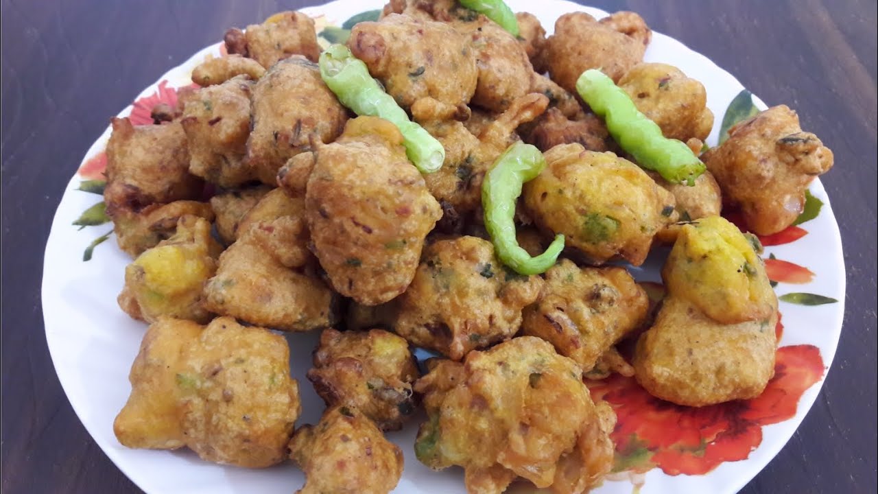 Besan Bhajiya Recipe / How to Make Bhajiya - YouTube