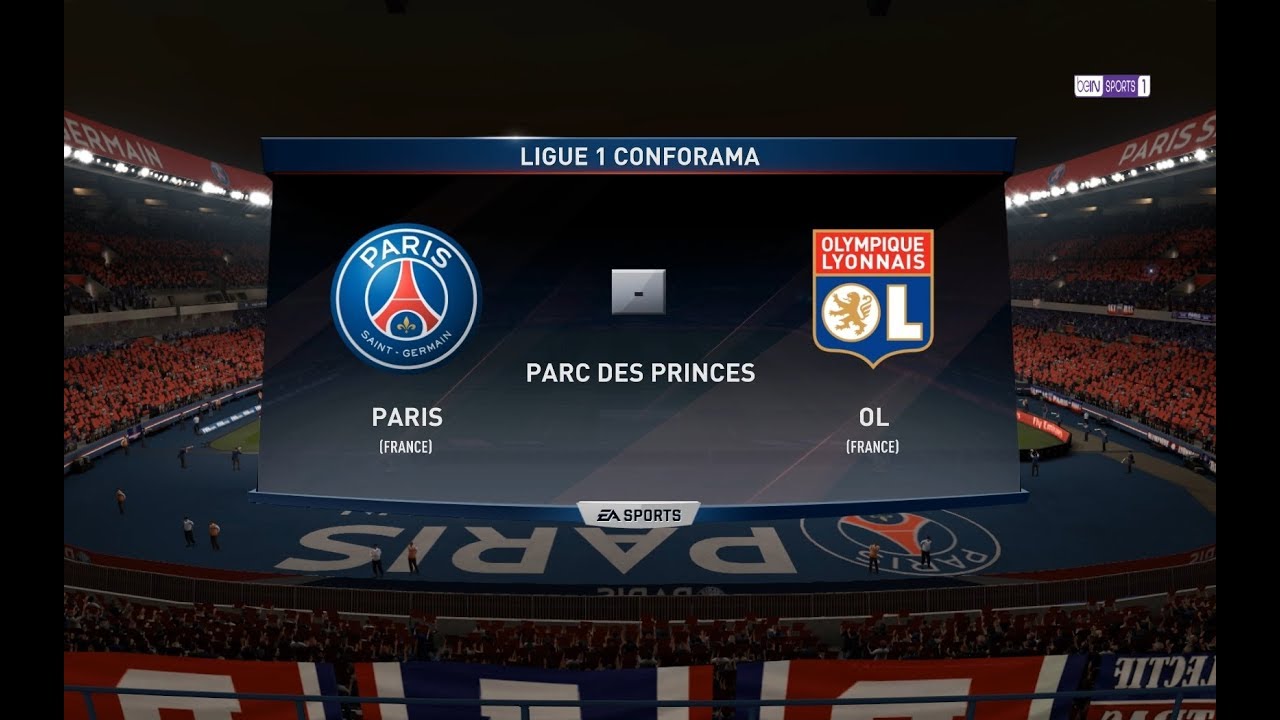 PARIS SG / LYON - LIGUE 1 - IRL MATCH CPU - YouTube