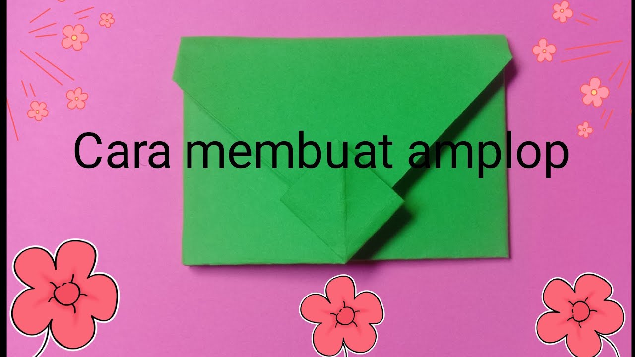 How to make an Envelope | cara membuat amplop menggunakan kertas ...