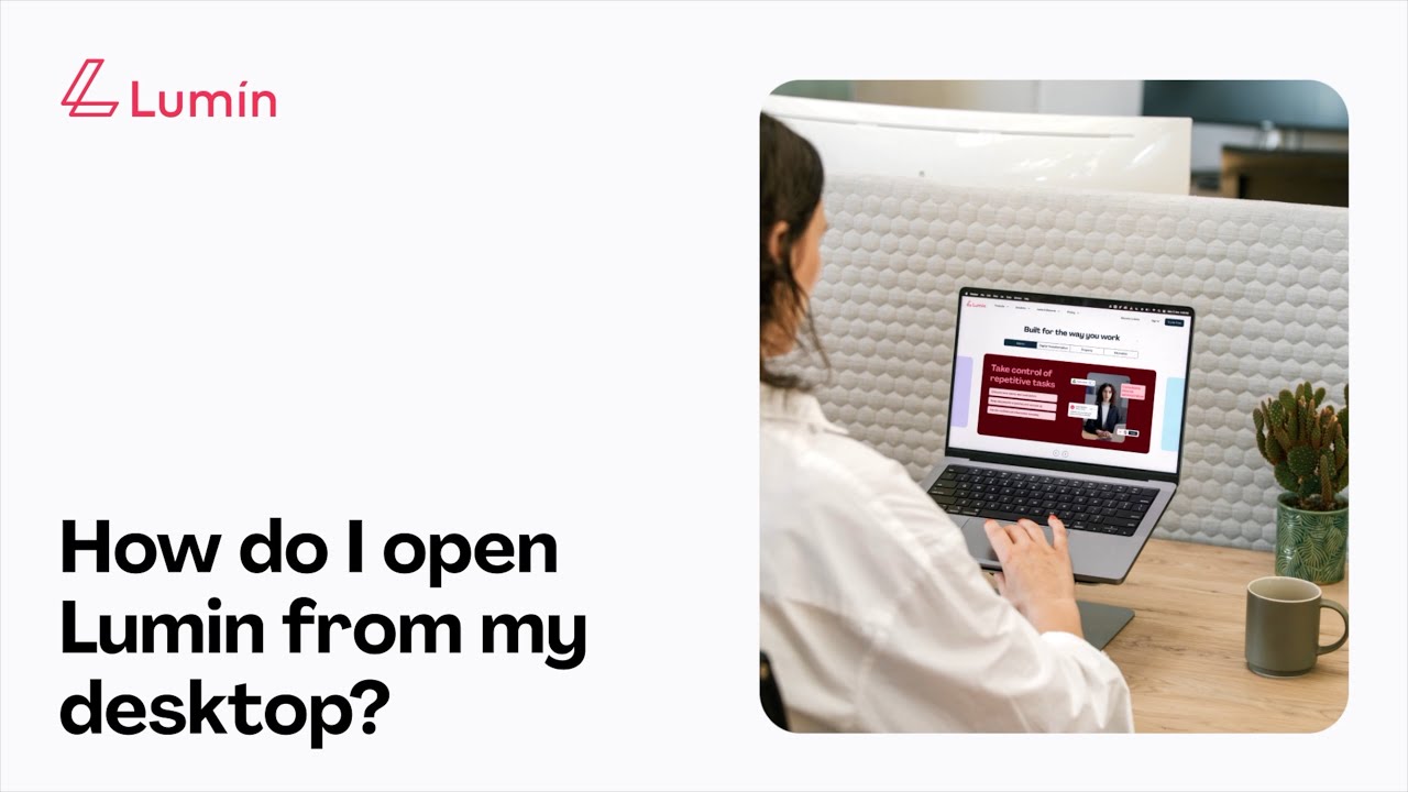 How do I open a document in Lumin from my desktop app? - YouTube