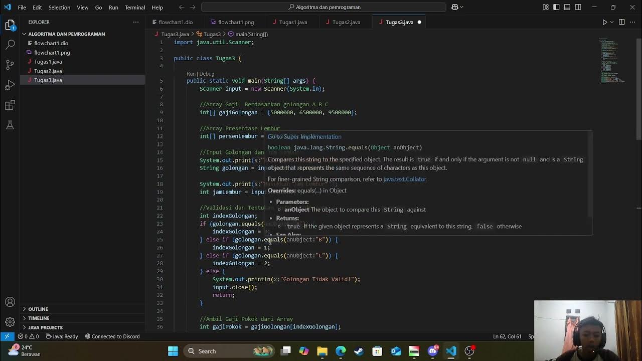 Tugas 3 Algoritma dan Pemrogaman Universitas Terbuka - YouTube