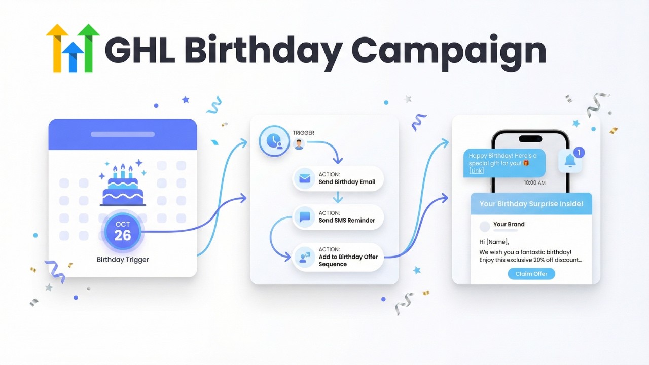 Go High Level - How To Set Up A Birthday Marketing Campaign for ...