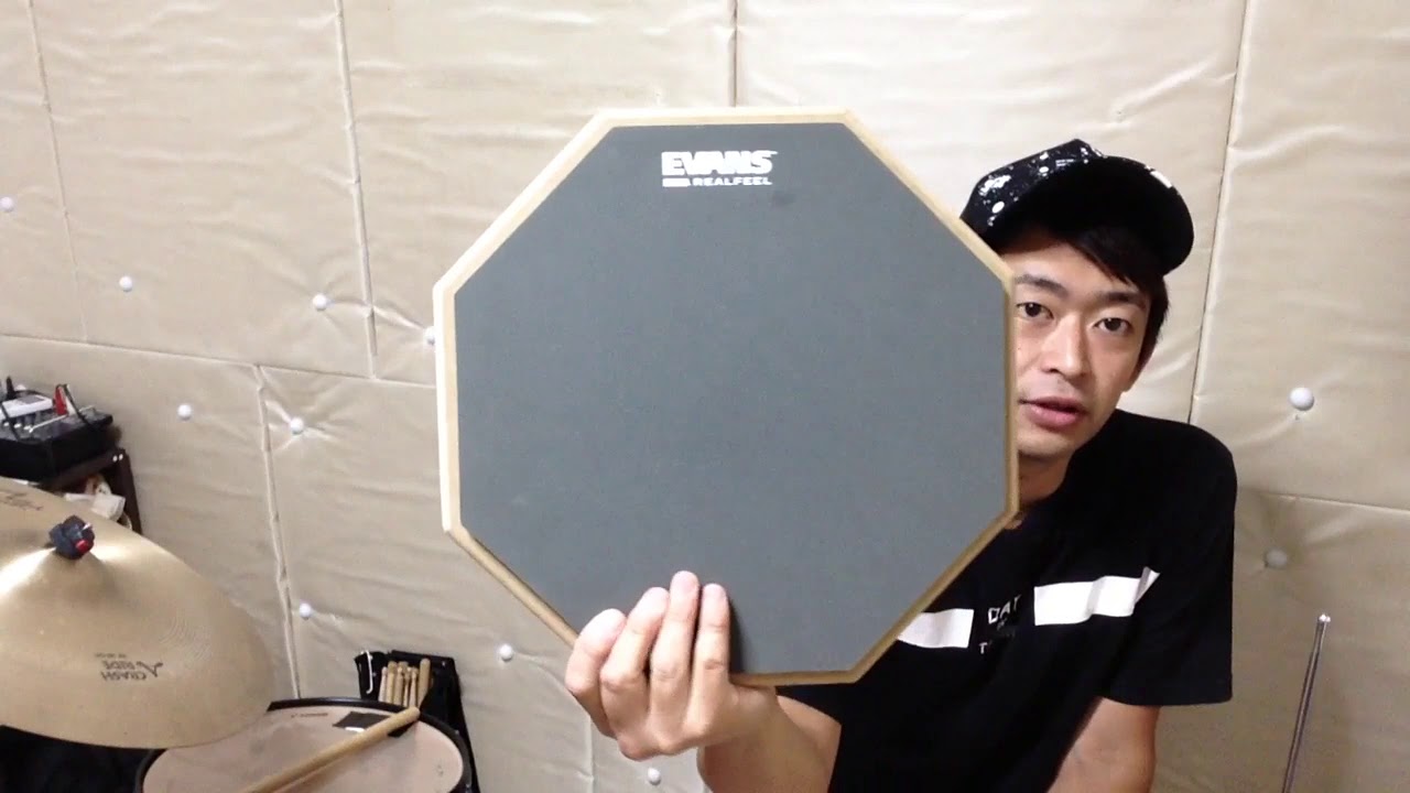 桐生ドラム教室 EVANS RF12D 練習パッド - YouTube