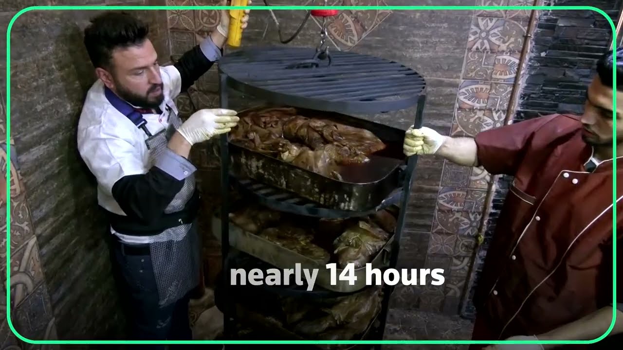 Traditional Algerian meat cooked underground for hours - YouTube