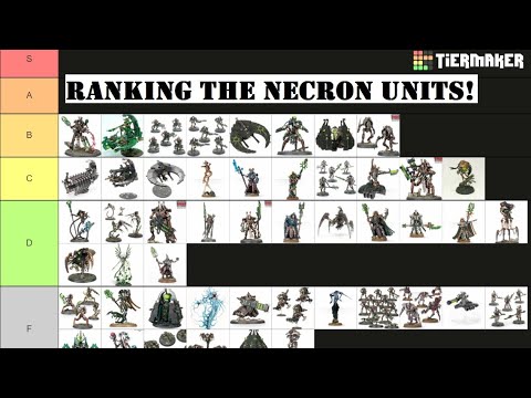 Ranking the Necron Units in Warhammer 40k! - YouTube