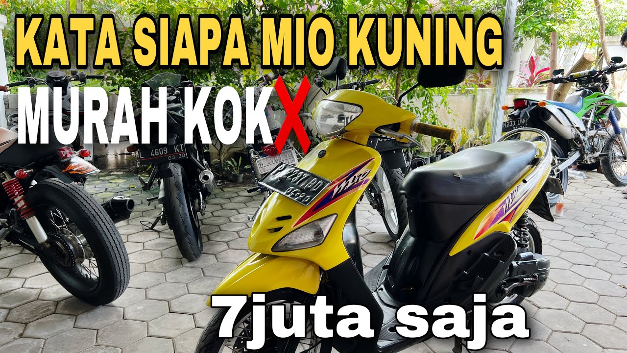 YAMAHA MIO KUNING 2005 HARGA DI 7jutaaaa sajaaaaaa - YouTube