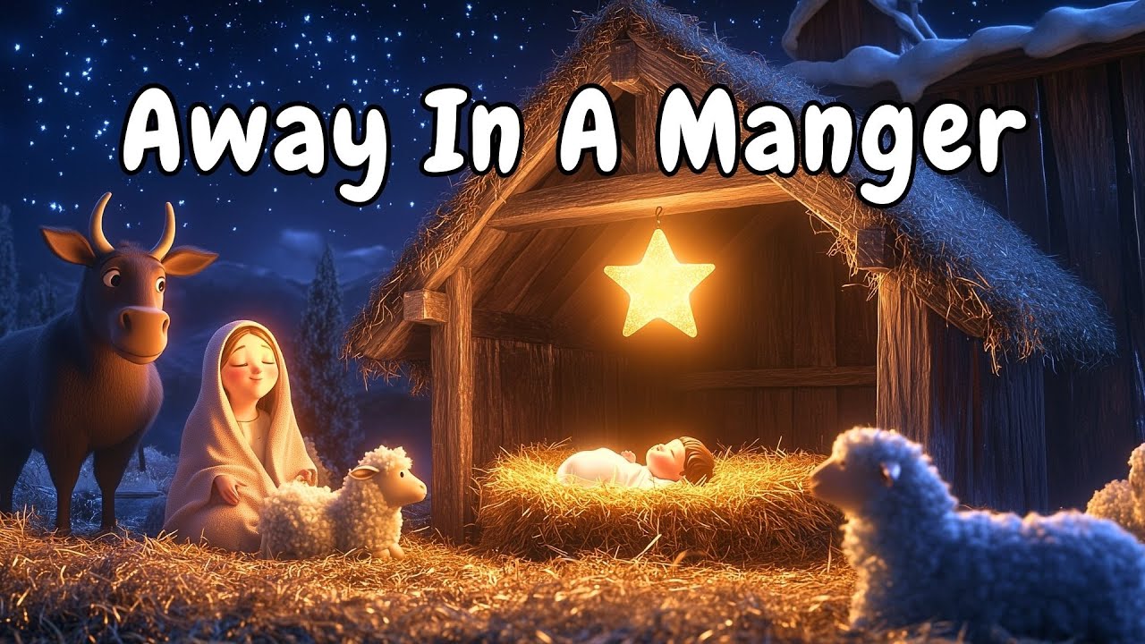 Away in a Manger 🎶 Classic Christmas Song for Kids | Happy Beats - YouTube