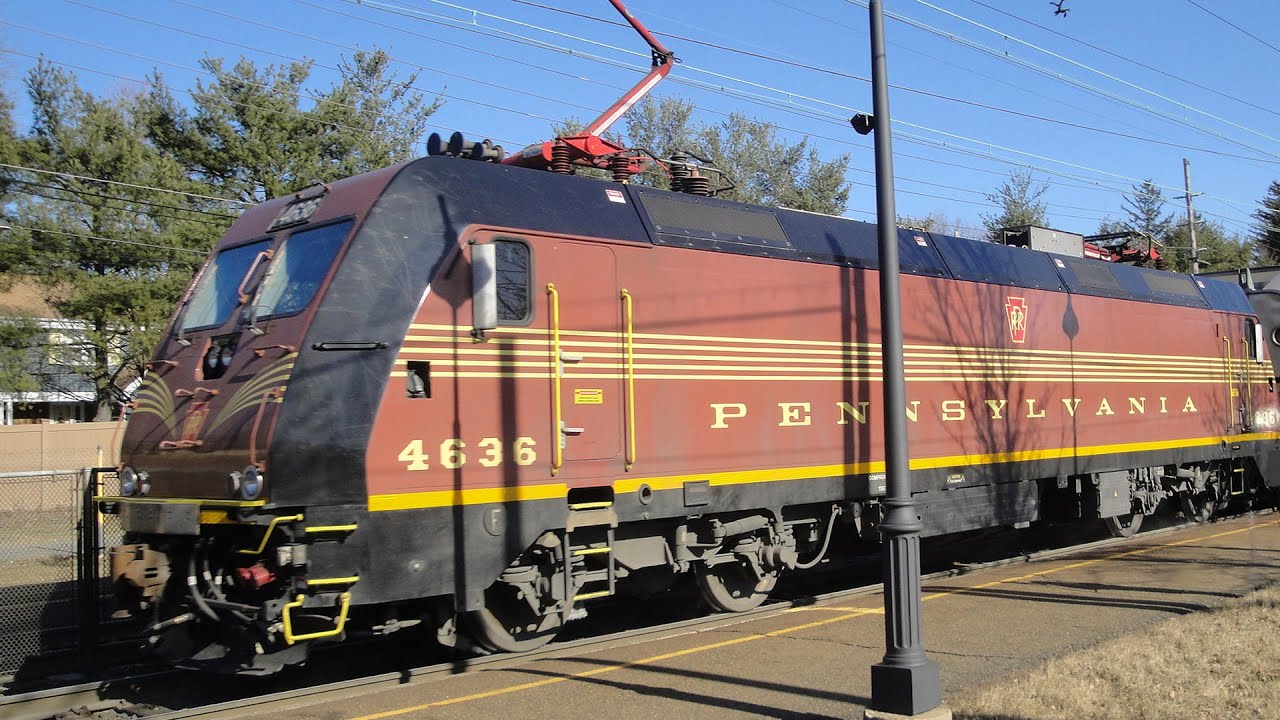 NJT ALP-46A 4636 Pennsylvania Railroad Heritage Unit at Convent Station ...