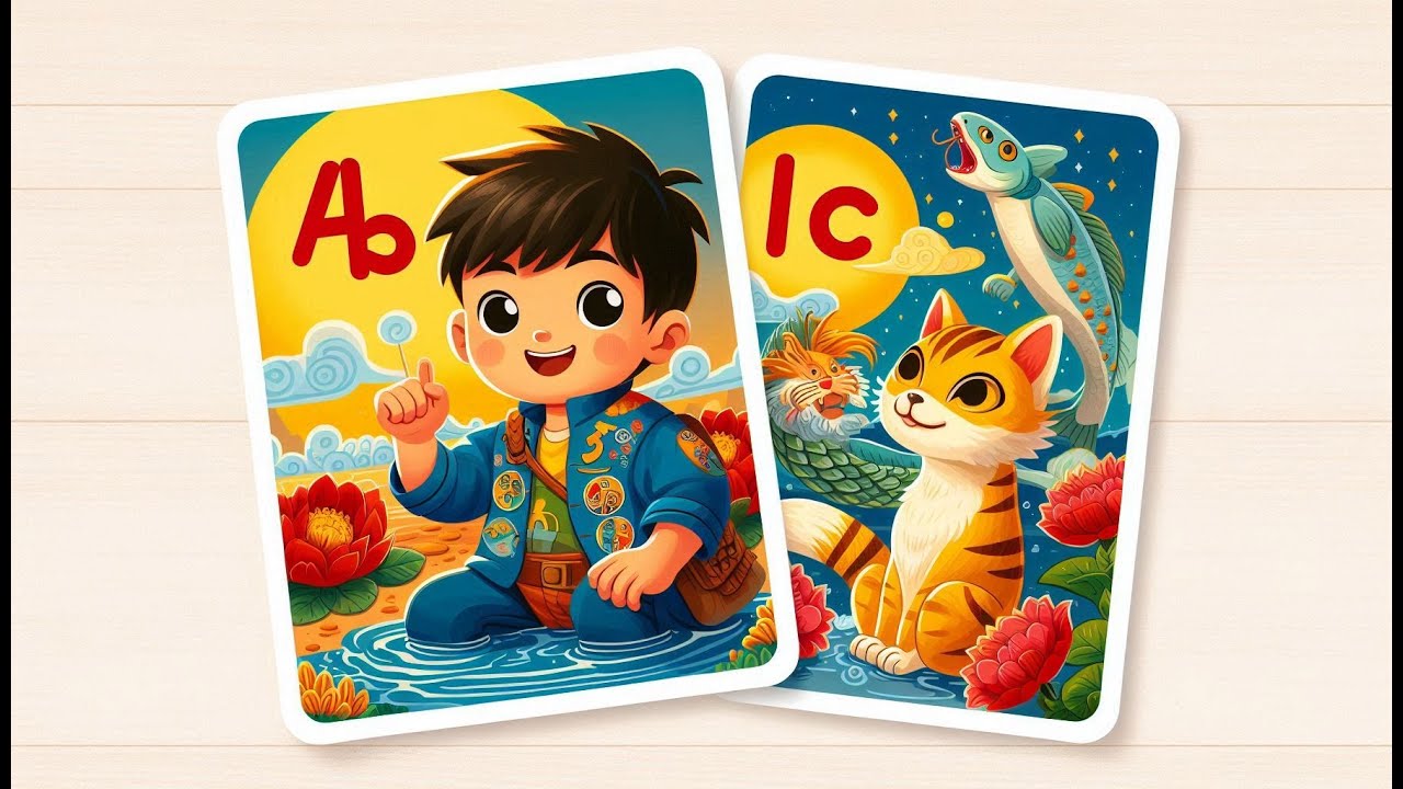 ABC Phonics Flash Cards for Kids | Learn the Alphabet with Fun Words ...