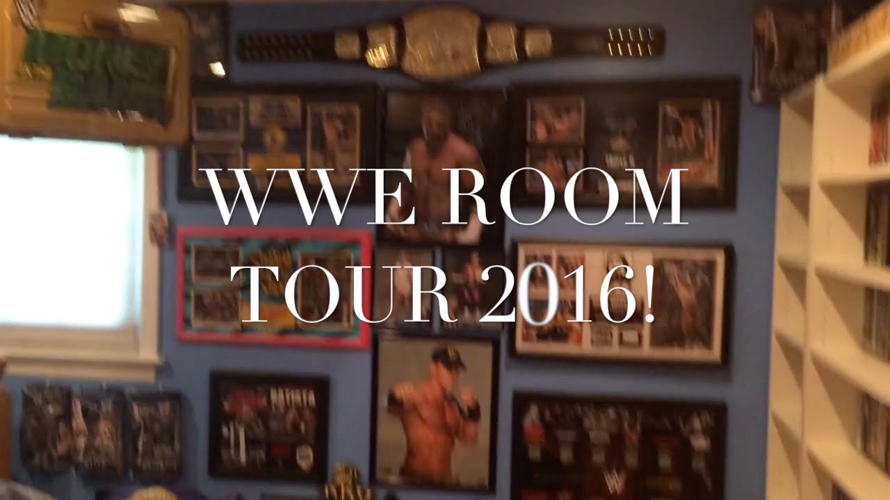 UPDATED WWE ROOM TOUR 2016! (Final Tour in this Room) - YouTube