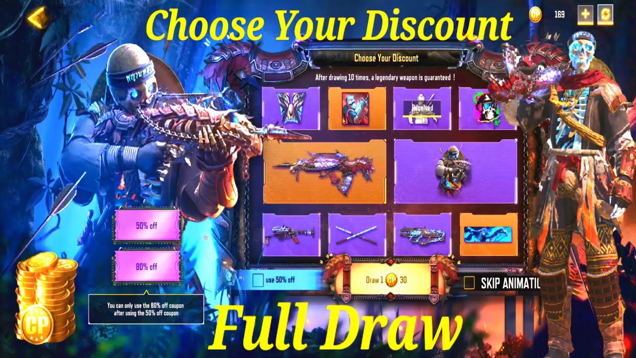 Choose Your Discount Full Draw|cod mobile discounted lucky draw - YouTube