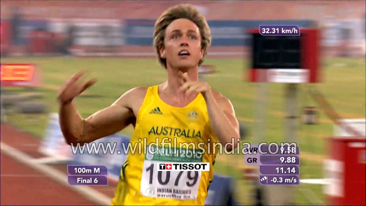 Simon Patmore goes ecstatic with joy after winning 100m Men T46 race ...