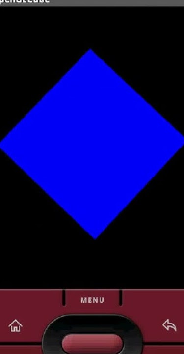 OpenGL ES Cube on Android - YouTube