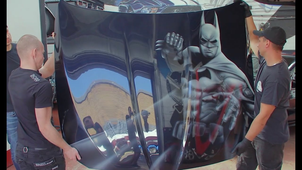 BMW 5 SERIES BATMAN AIRBRUSH PROJECT - YouTube