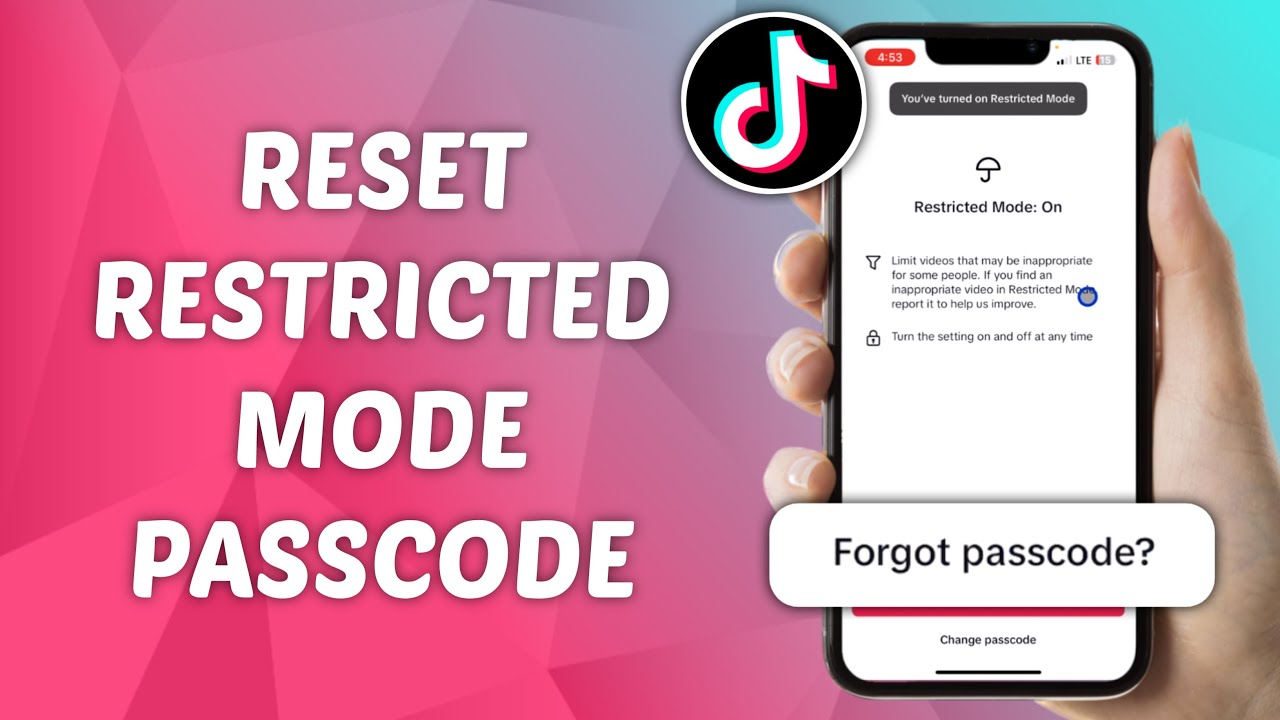 How to Reset TikTok Restricted Mode Passcode If You Forgot it - YouTube