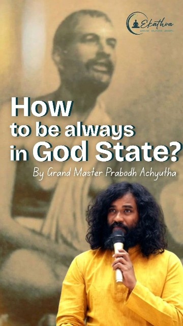 How to be always in God State? by Grandmaster Prabodh #ytshorts # ...