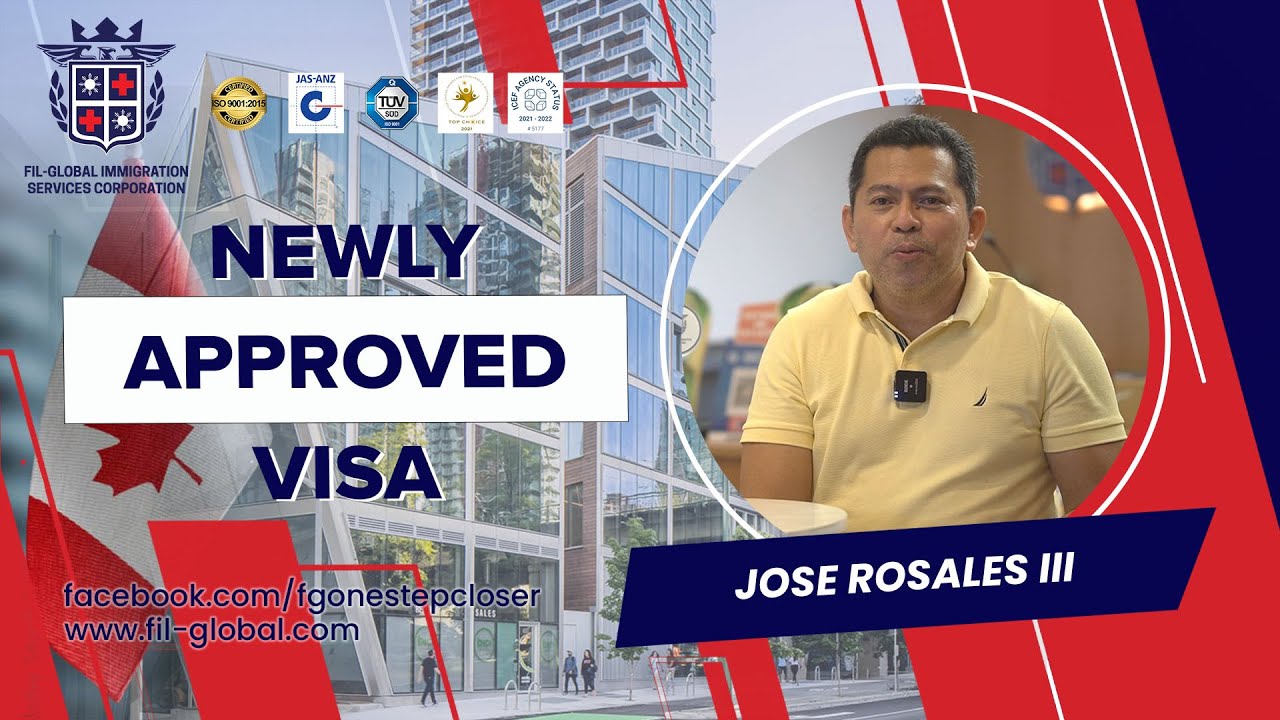 VISA APPROVAL OF MR. JOSE ROSALES III | NEWLY APPROVED STUDENT VISA IN ...