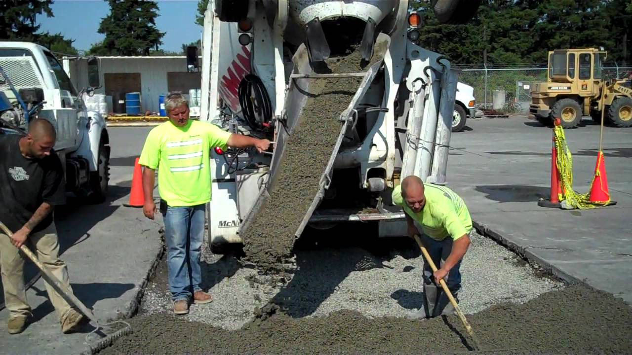 Pervious Concrete Trial @ Cadman - DrainX containing HexiCrete - YouTube