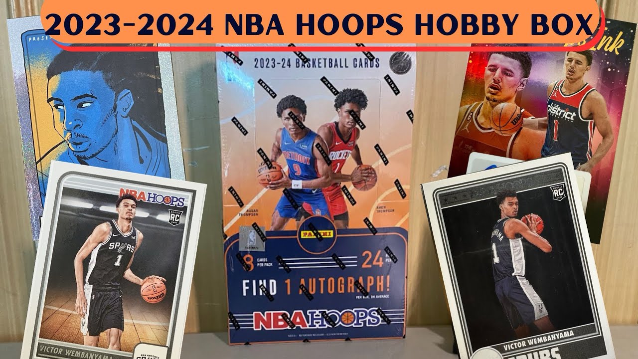 23-24 NBA Hoops Box Break | Wemby RCs, Presentations, Hoops Ink, Etc ...
