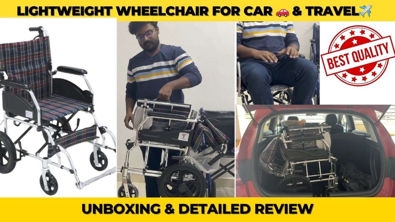 Lightweight Foldable Wheelchair for 🚗 Cars, travel ️ | Aluminium ...