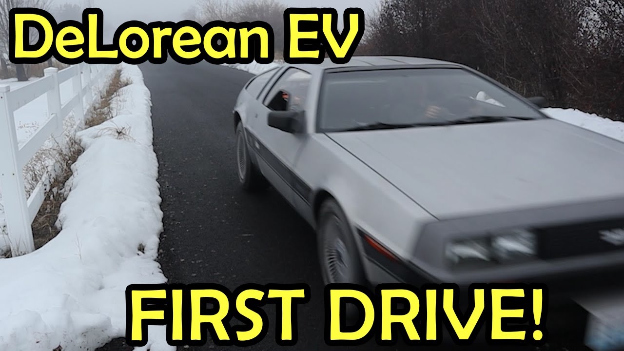 DeLorean EV Conversion - First Drive! - YouTube
