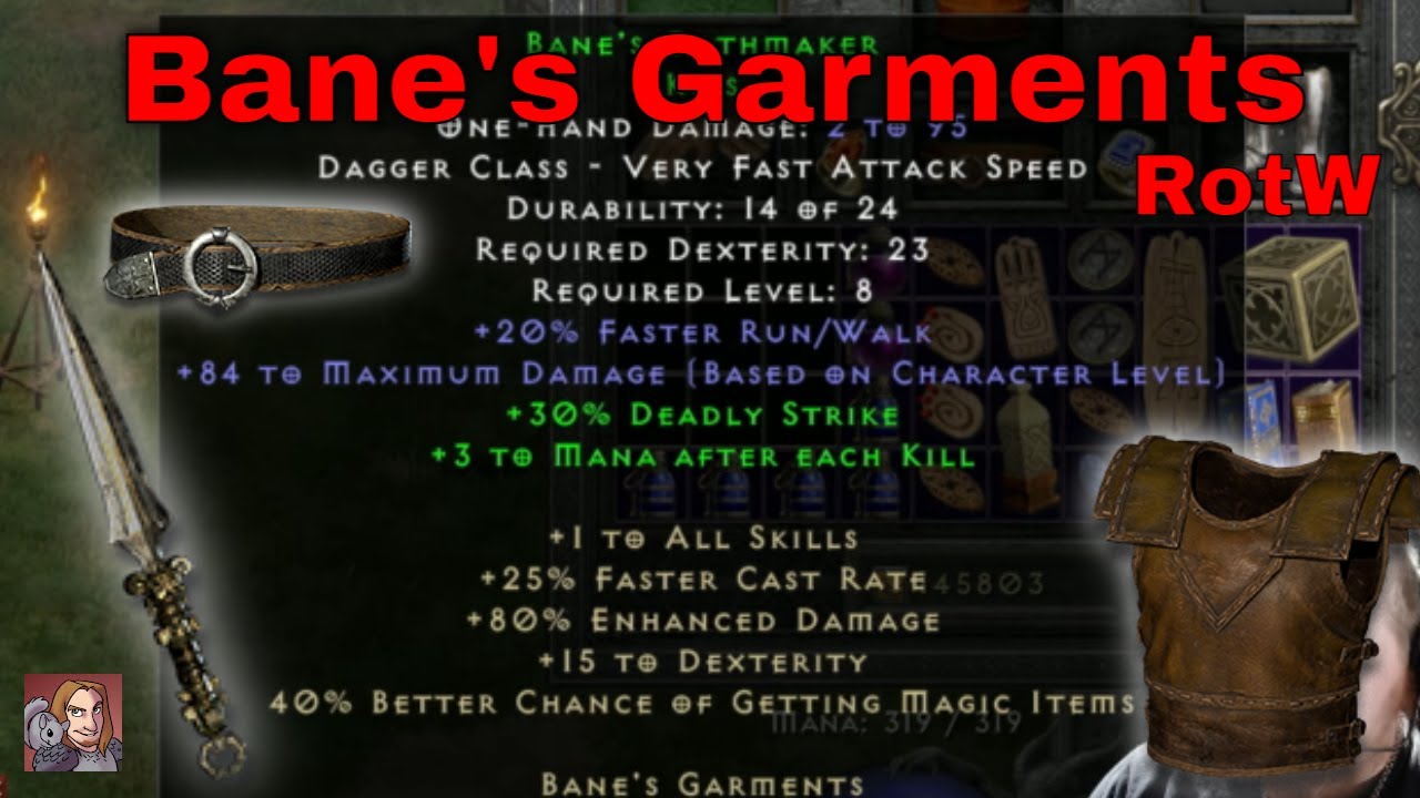 D2R Upgraded Sets - Bane's Garment's (3 Piece Set) - YouTube