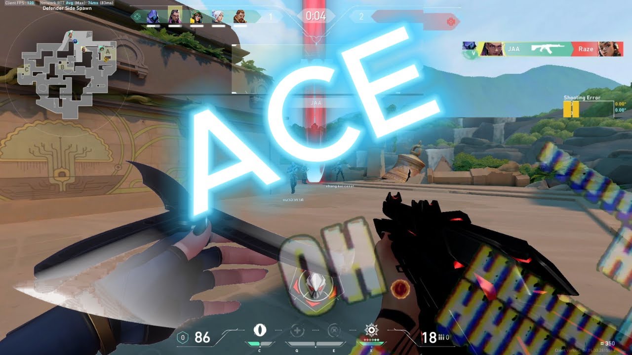 VALORANT#ACE แบบยิงหมดแม็กกันเลยทีเดียวฮ้ะ - YouTube