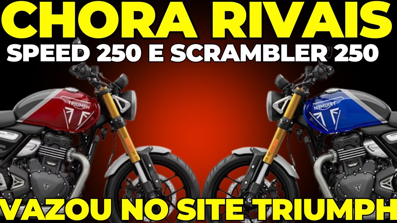 Speed 250 e Scrambler 250 Vazou no Site Triumph - YouTube