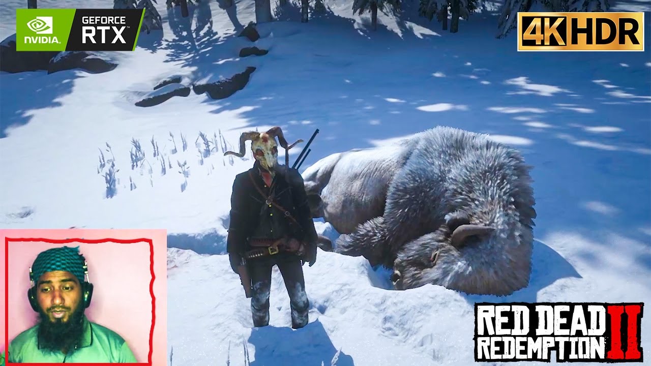 Legendary white bison hunting in RDR2 #Legendary white bison location ...