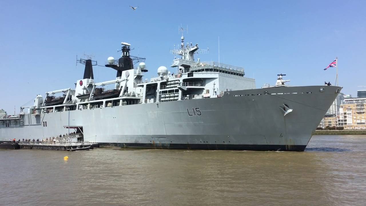 HMS Bulwark (L15) at Greenwich - YouTube